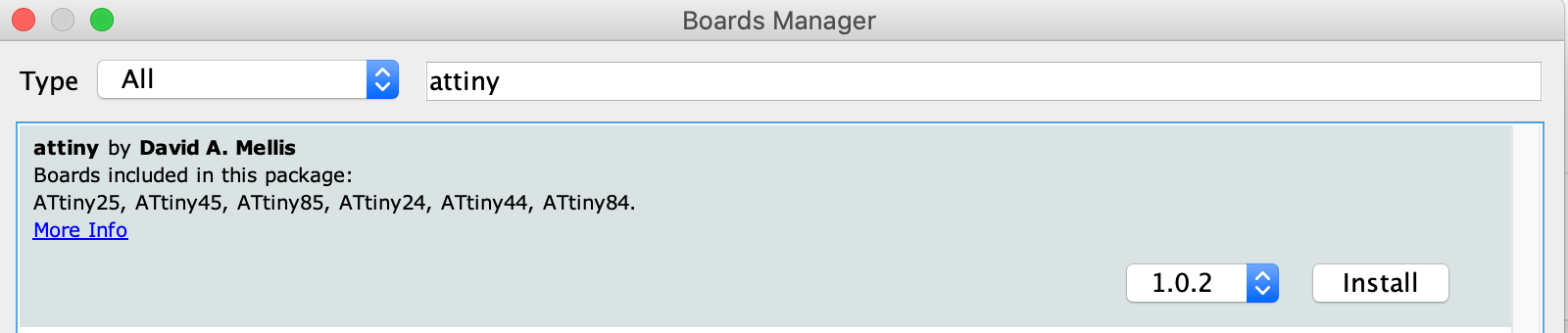 ATtiny85 Arduino Programming with Sparkfun Tiny Programmer on a Mac ...